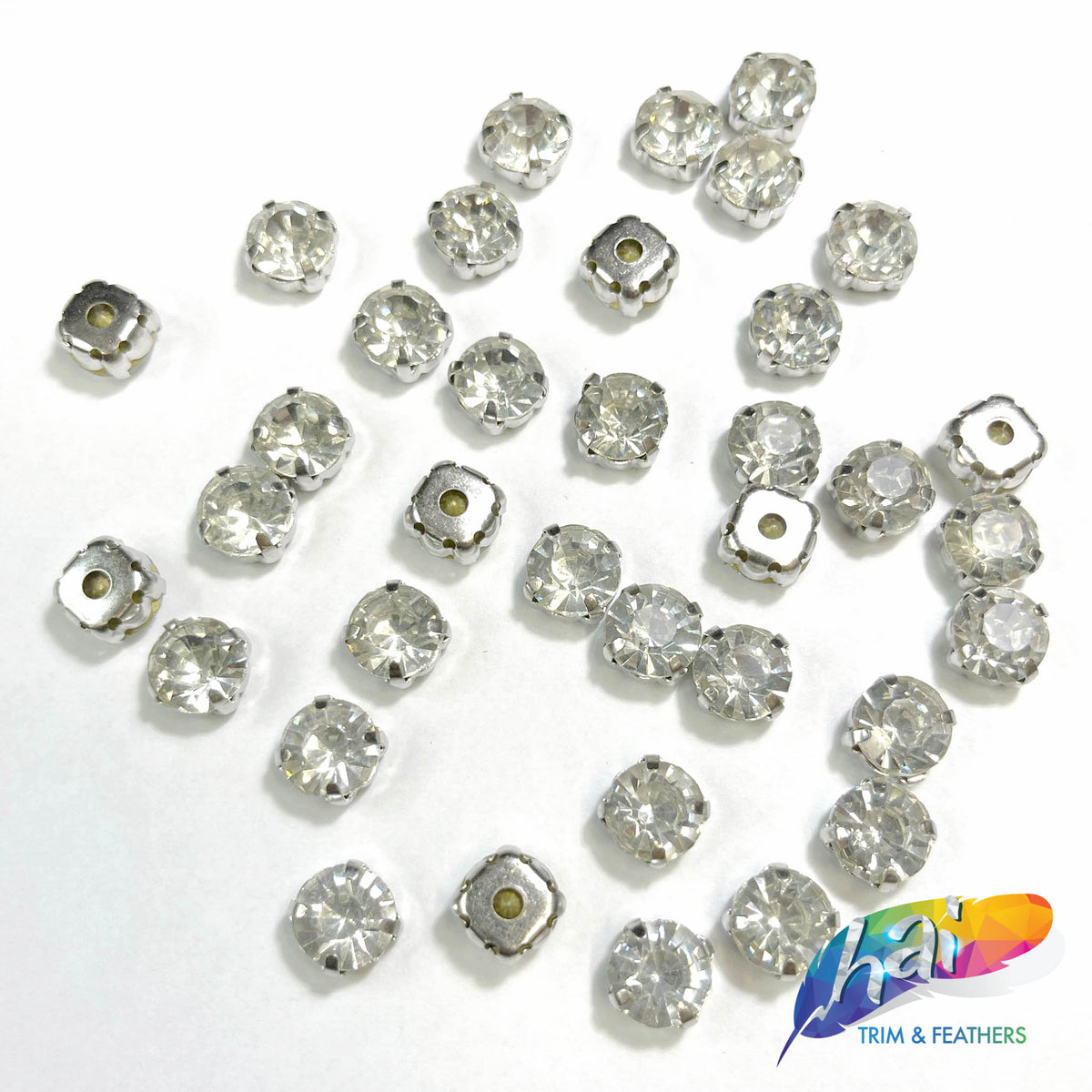 45ss Crystal Sew-on Rhinestone w/ Metal Setting (36 pieces) – Hai Trim ...