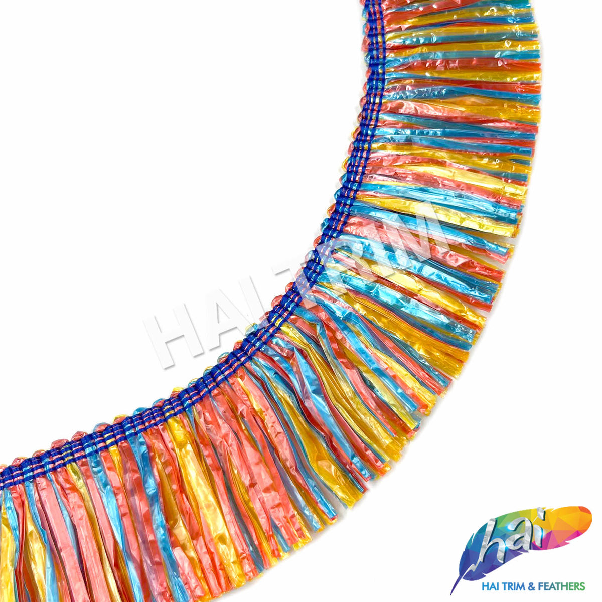 SALE! 2" Multicolored Plastic Raffia Fringe – Hai Trim & Feathers
